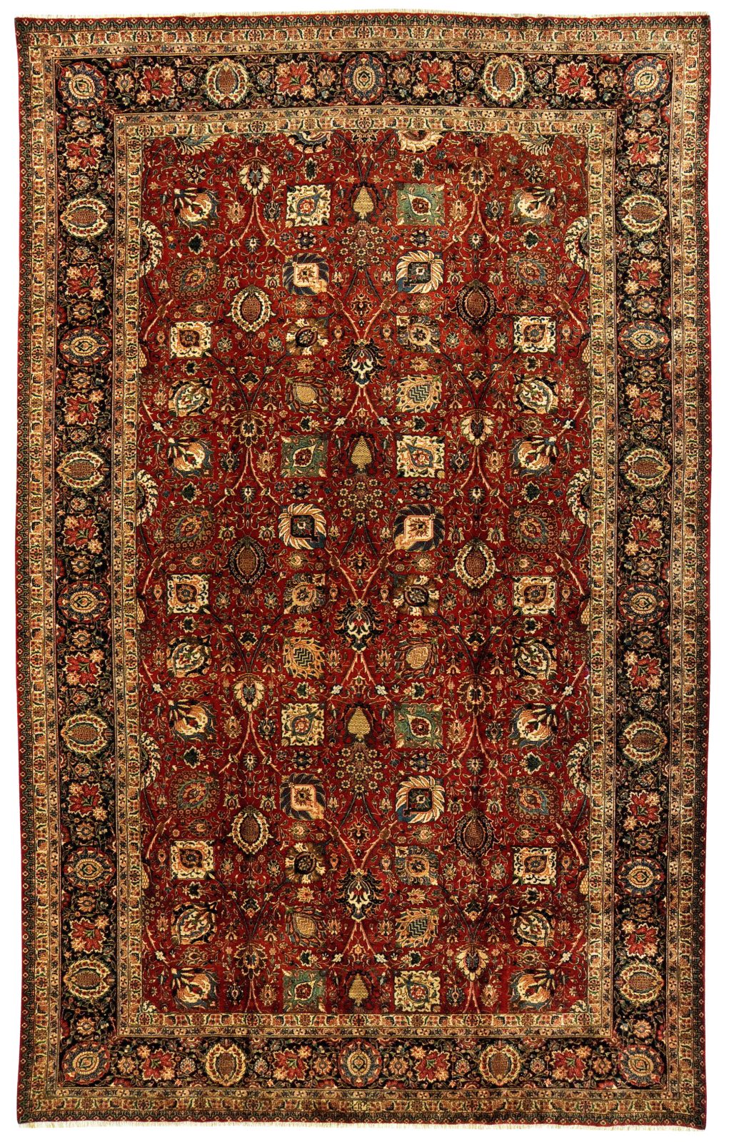 Old Tabriz carpet - Farnham Antique Carpets